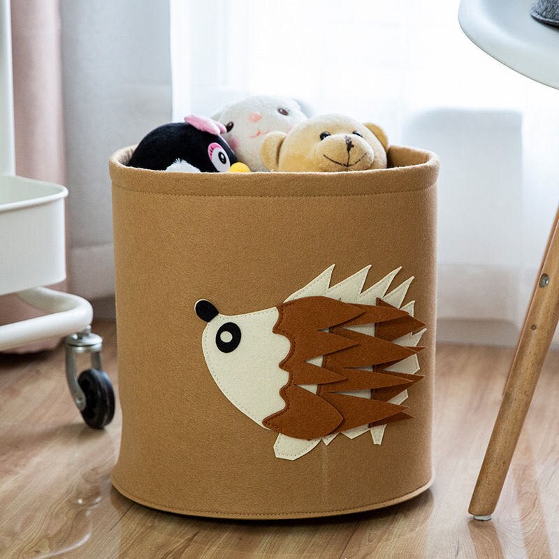 Minimalist Toy Storage Basket/ Animal Theme Toy Hamper/ Kids Laundry H ...