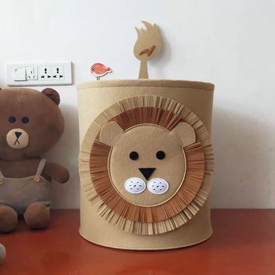 Minimalist Toy Storage Basket/ Animal Theme Toy Hamper/ Kids Laundry H ...