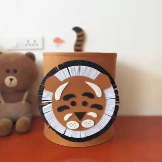 Minimalist Toy Storage Basket/ Animal Theme Toy Hamper/ Kids Laundry H ...