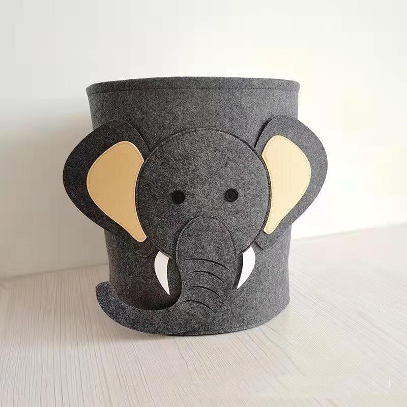 Minimalist Toy Storage Basket/ Animal Theme Toy Hamper/ Kids Laundry H ...