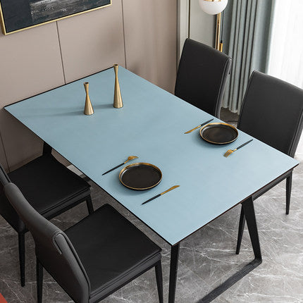 Faux Leather 1.3mm Thick Table Protector Placemats for Dining Tables ...