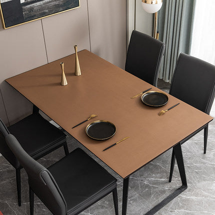 Faux Leather 1.3mm Thick Table Protector Placemats for Dining Tables ...