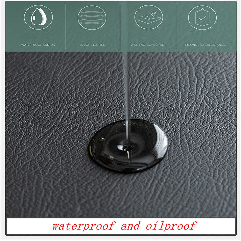 Faux Leather 1.3mm Thick Table Protector Placemats for Dining Tables ...