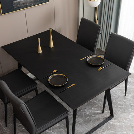 Faux Leather 1.3mm Thick Table Protector Placemats for Dining Tables ...