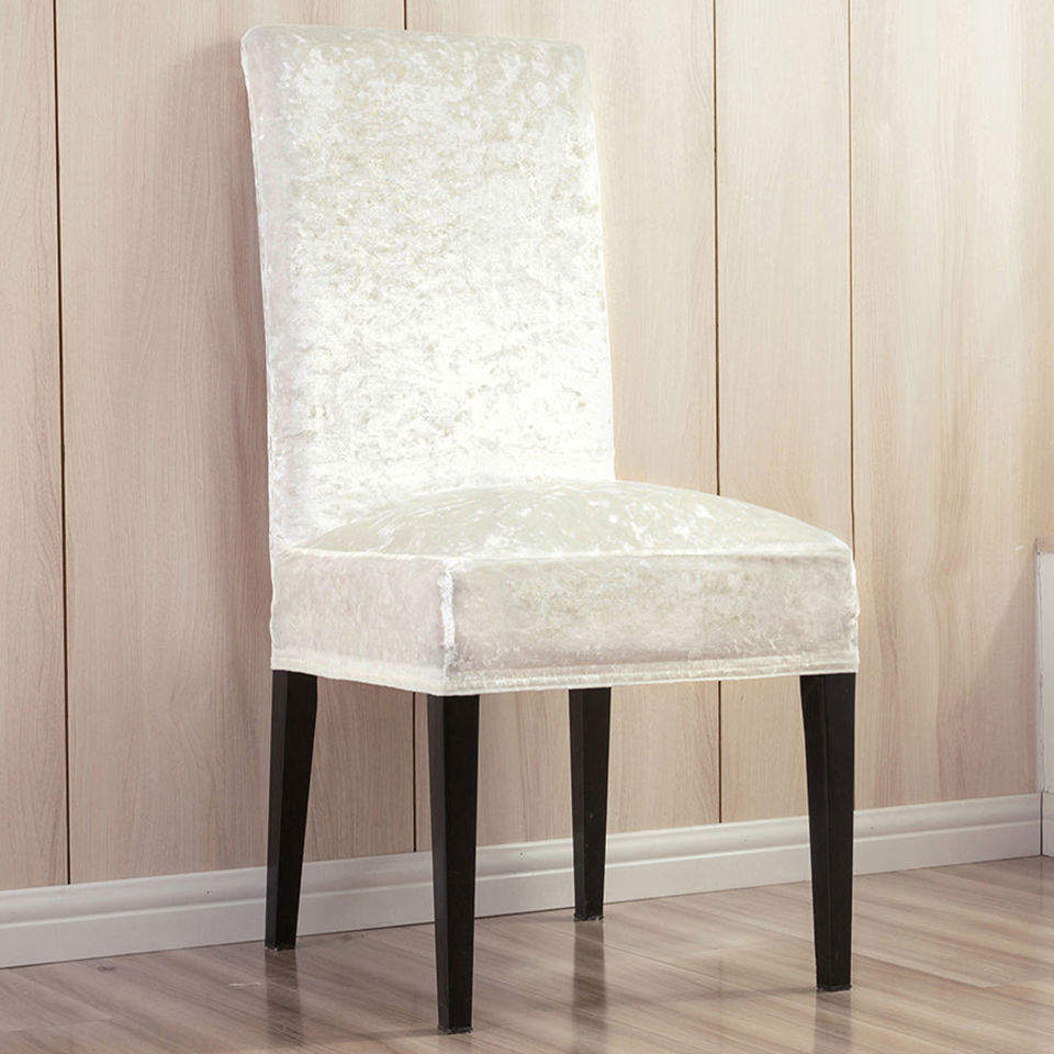 Glam Velveteen Chair Slipcovers Dining Chair Covers - Winfinity Brands