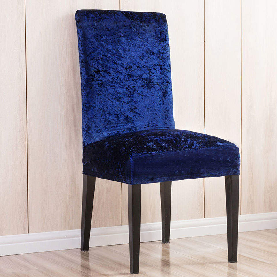 Glam Velveteen Chair Slipcovers Dining Chair Covers - Winfinity Brands