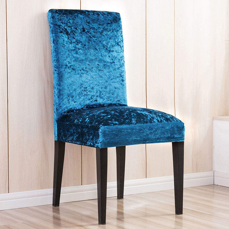 Glam Velveteen Chair Slipcovers Dining Chair Covers - Winfinity Brands