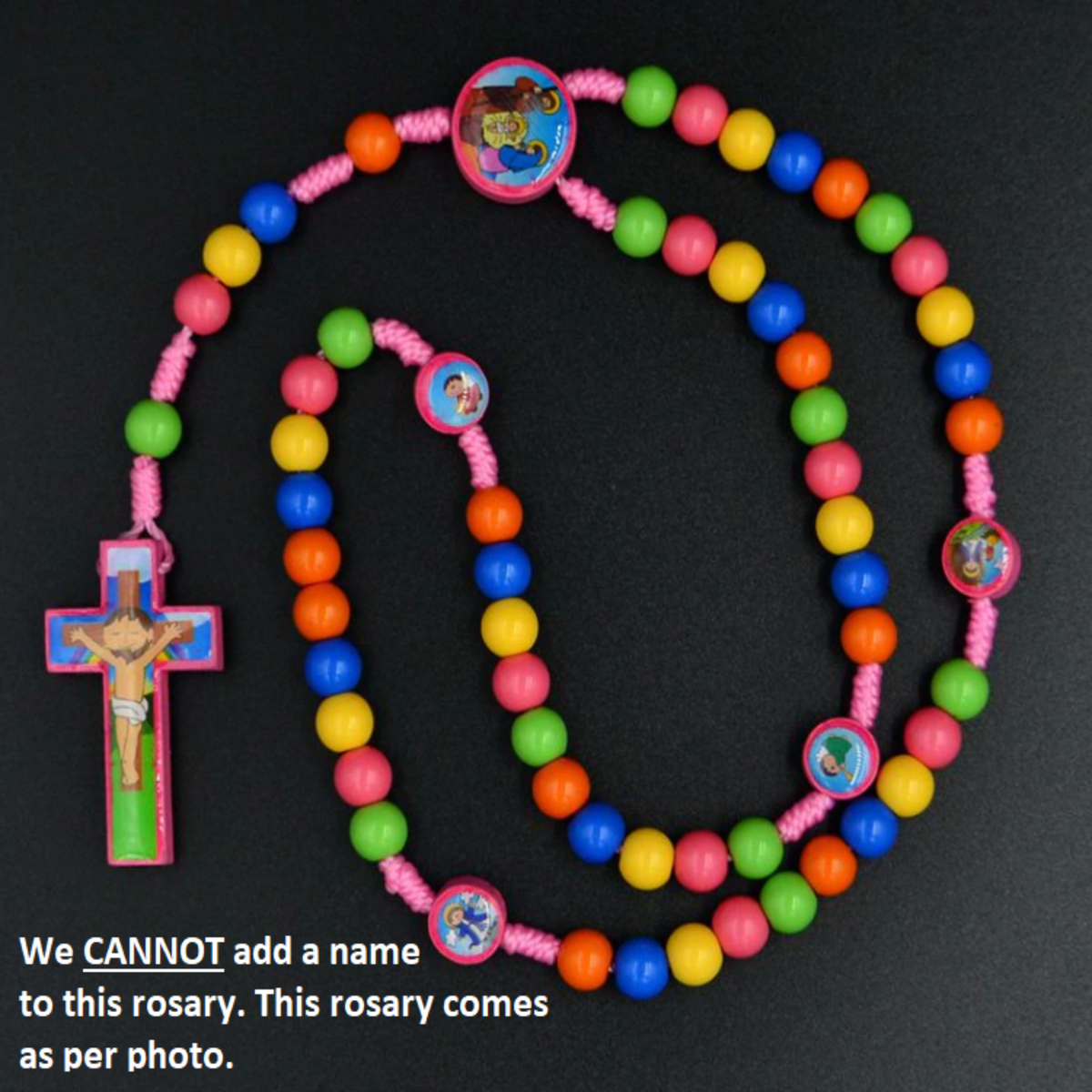 My First Rosary - Children's Rainbow Rosary - Available in Blue or Pink ...