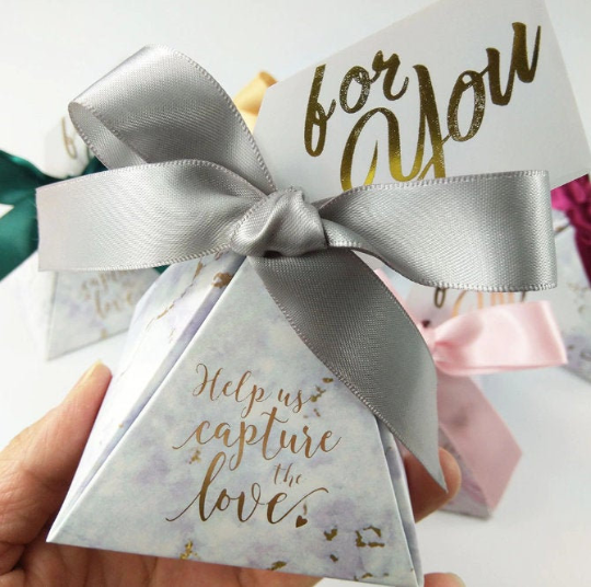 DIY Marble Pyramid Style Thank You Gift Boxes - Winfinity Brands