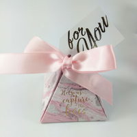 DIY Marble Pyramid Style Thank You Gift Boxes - Winfinity Brands