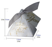 DIY Marble Pyramid Style Thank You Gift Boxes - Winfinity Brands