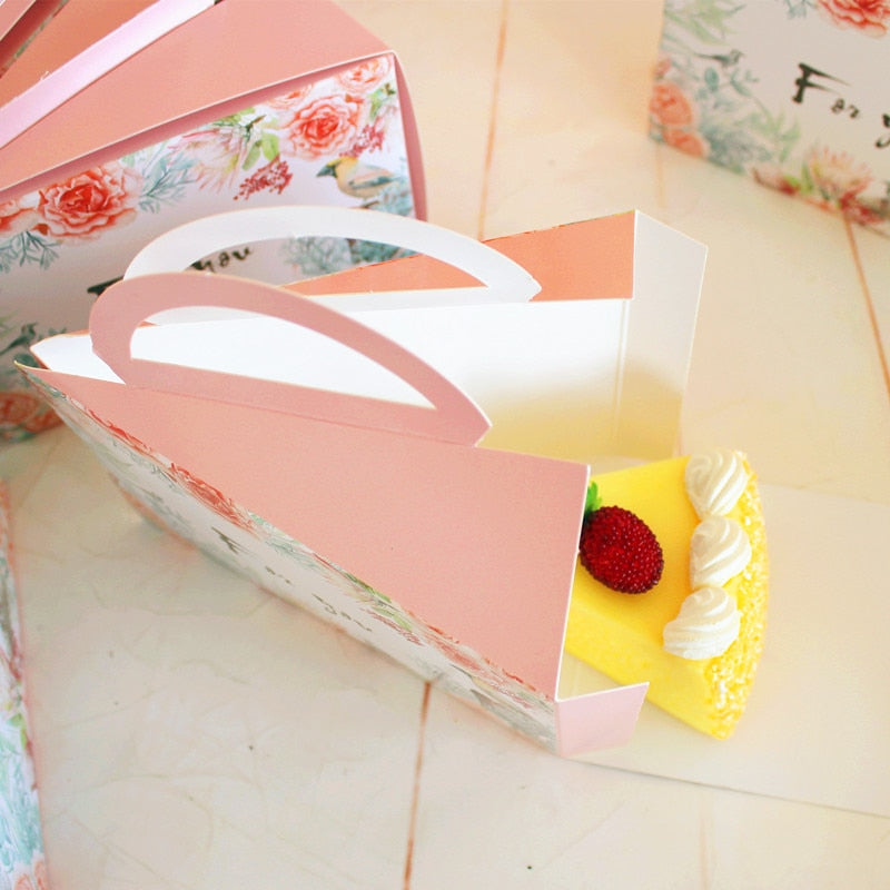 CREATEME™ Wedding Cake Slice Favor Boxes - 100 Boxes - Winfinity Brands
