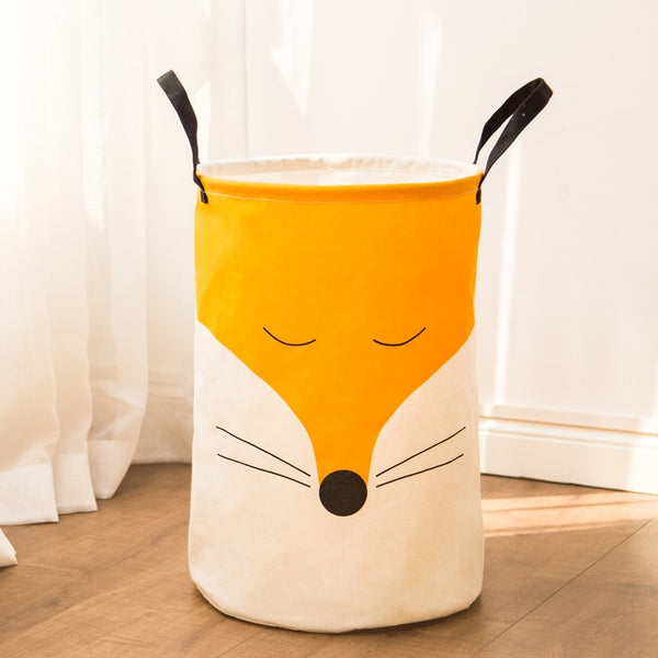 Woodland Fox Girl or Boy Kids Toy Storage Basket - Winfinity Brands